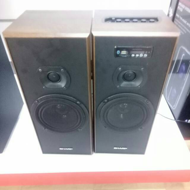 Jual Sharp speaker active CBOX-B635UBO. Input mic.bluetooth | Shopee ...