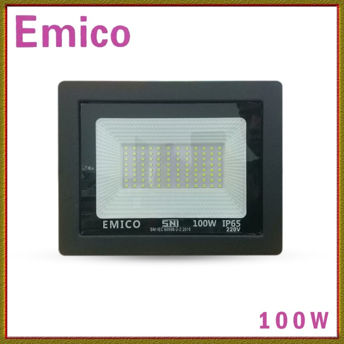 Jual Lampu Sorot Emico/Lampu Tembak LED 100 Watt IP65 EMICO - Putih | Shopee Indonesia