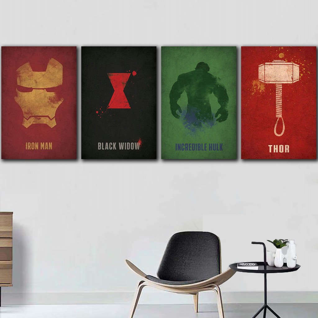 Jual Hiasan Dinding Poster Kayu AVENGERS LOGO [20X30] Wall Decor ...