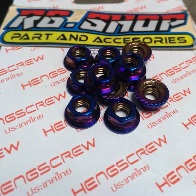 Jual Mur 10 M6 probolt stainless blue original heng thailand harga ...