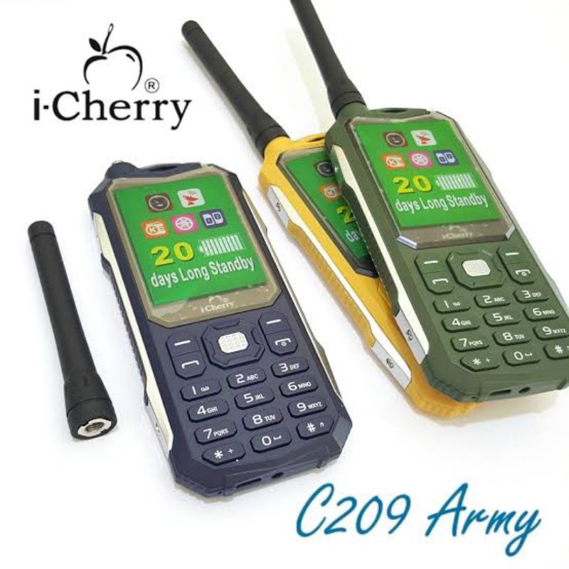 Jual HP ICHERRY C209 ARMY, SIGNAL LEBIH KUAT (GRATIS TSIRT/TOPI ...