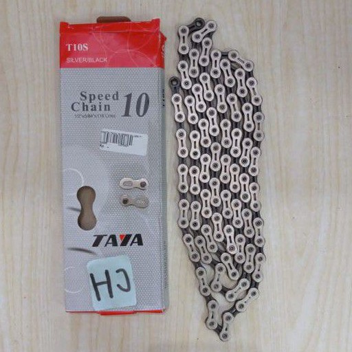 Jual Rantai Chain Taya T10S 10 Speed Silver Black 116L | Shopee Indonesia