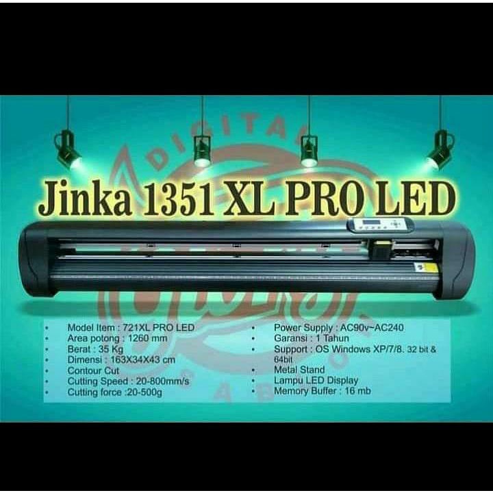 Jual Mesin Cutting Sticker Jinka 1351 XL PRO LED SUPPORT COREL DRAW ...
