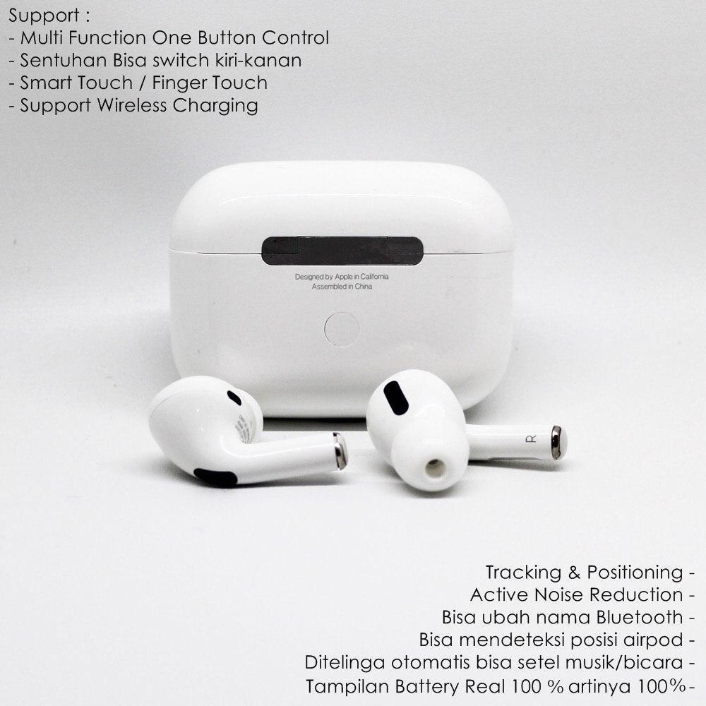 Jual Earphone Gen 3 GPS Rename Wireless Charging Earphones Bluetooth ...