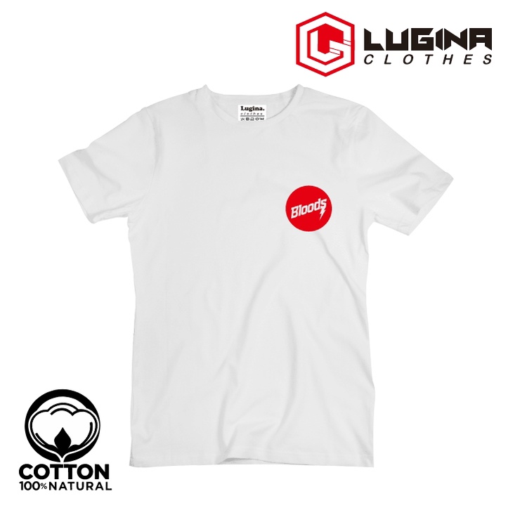 Jual Baju Kaos Bloods Bulat Dada Kiri Tshirt Distro - Lugina | Shopee Indonesia