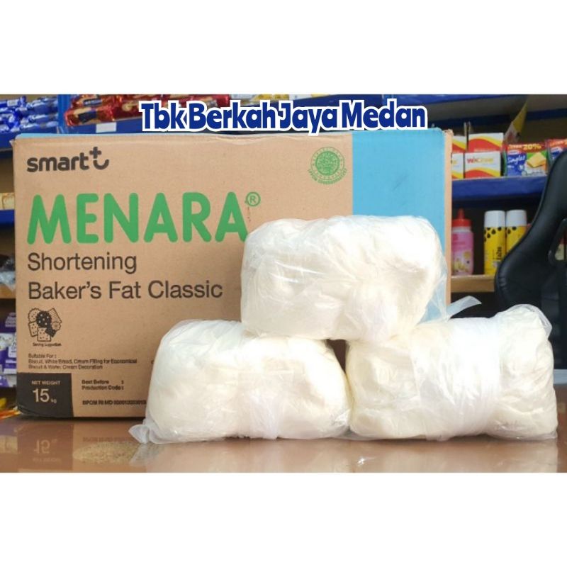 Jual 1kg Mentega Putih Menara/Shortening/Butter Krim Murah/Krim Kue ...