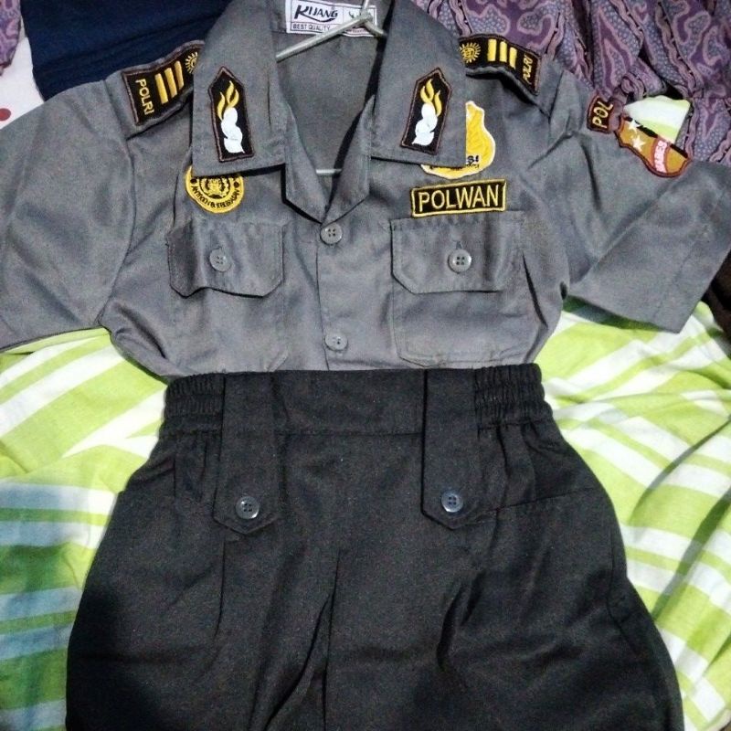Jual Baju Polisi anak Perempuan (Polwan) umur 3 - 4 tahun | Shopee ...