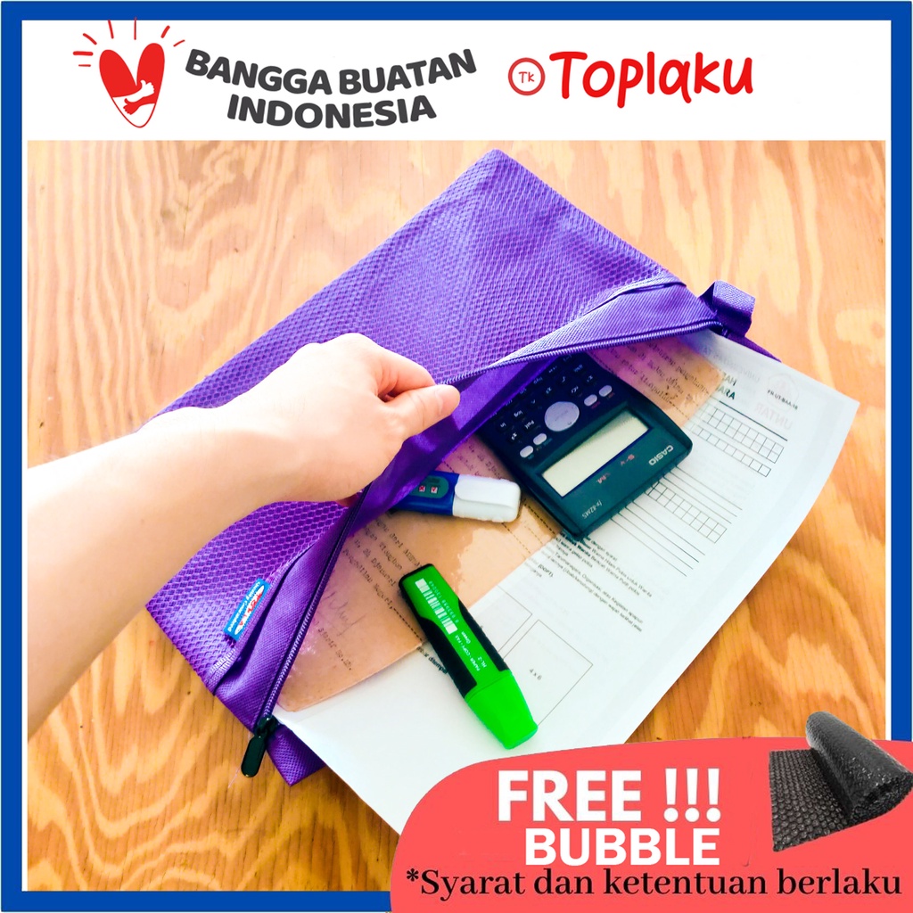 Jual Map Tas Dokumen File Resleting Kain Anti Air Bag Map Data Zipper