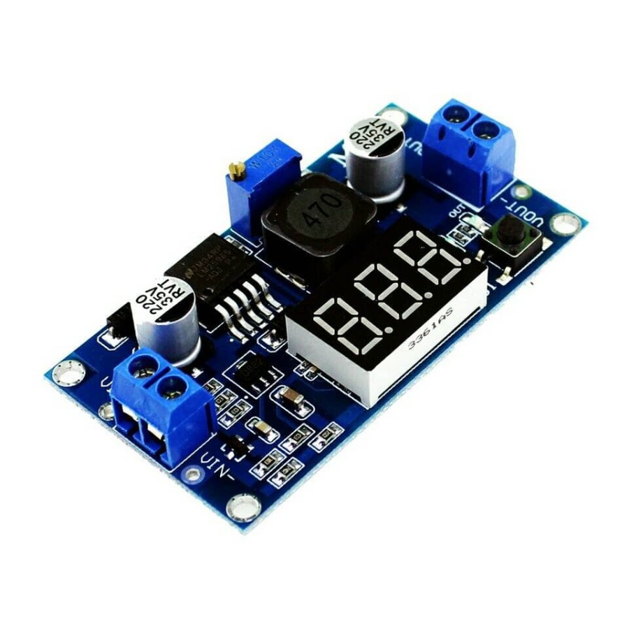Jual LM2596 DC-DC Adjustable StepDdown Power Supply Module with Display ...