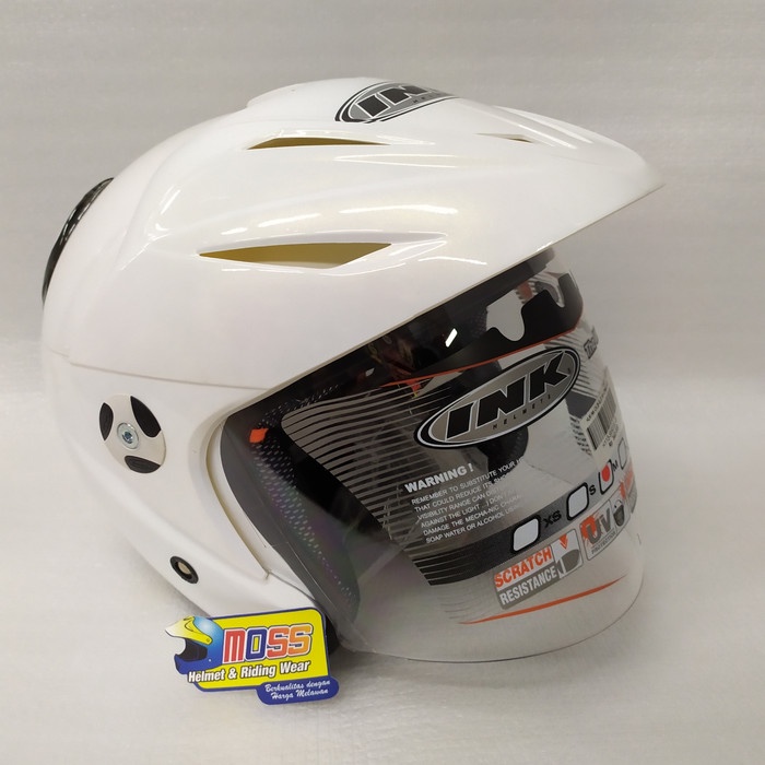 Jual Helm INK CX 25 CX25 Solid Polos White | Halfface | Original ...