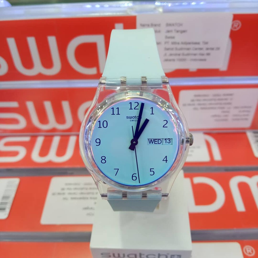 Jual Swatch Analog Jam Tangan Karet Unisex GE713 ULTRACIEL Original ...