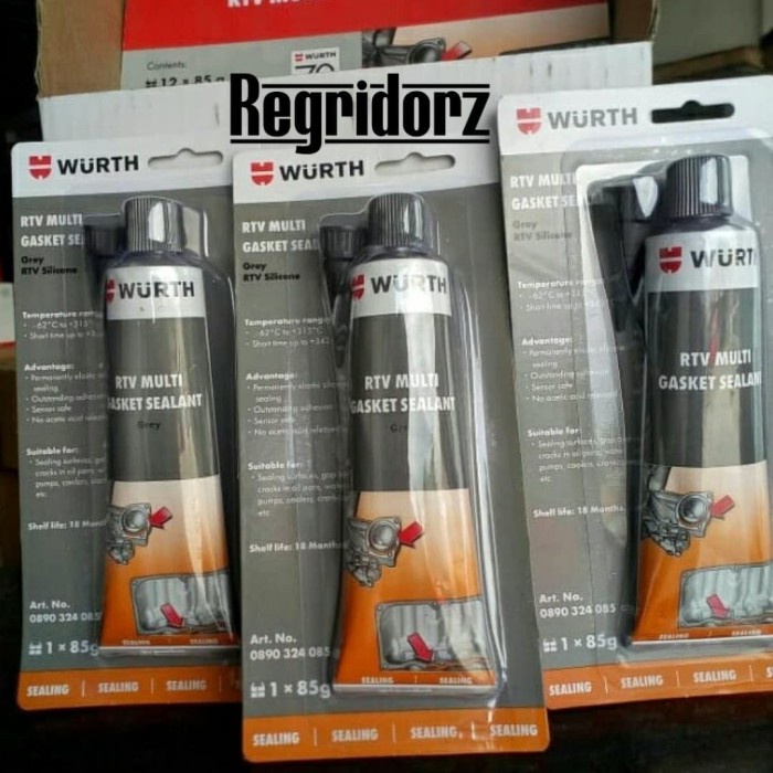 Jual LEM SILEN RTV SILICONE GASKET SEALANT TAHAN PANAS SILIKON GREY ...