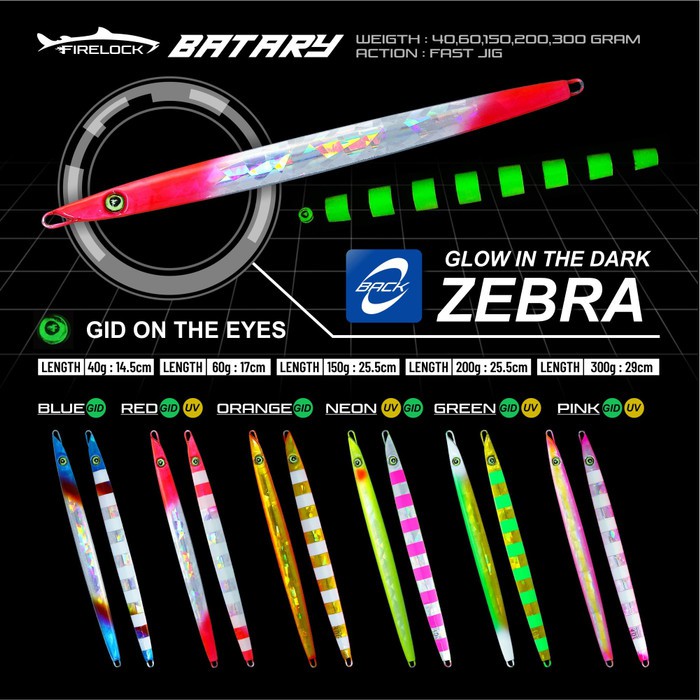 Jual Umpan Pancing - Metal Jig 40gr / Umpan Jigging Firelock BATARY 40g | Shopee Indonesia