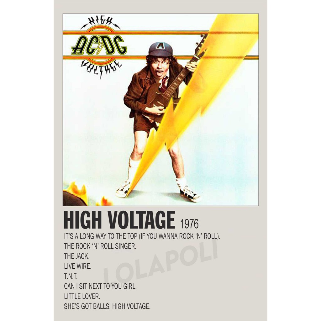 Jual Poster Cover Album High Voltage - AC/DC | Shopee Indonesia