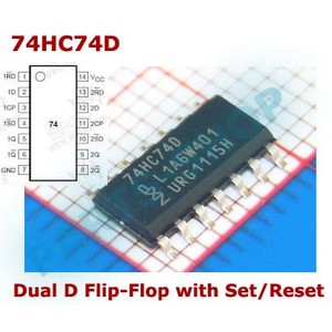 Jual 74HC74D smd 7474 74HC74 Dual Lutch D Flip-Flop with Set Reset IC Logic 74ls74 | Shopee ...