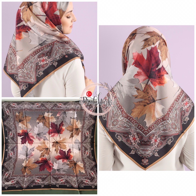 Jual JILBAB TURKI SEGI EMPAT KARACA ORI HIJAB TURKI MEWAH 90 cm ...