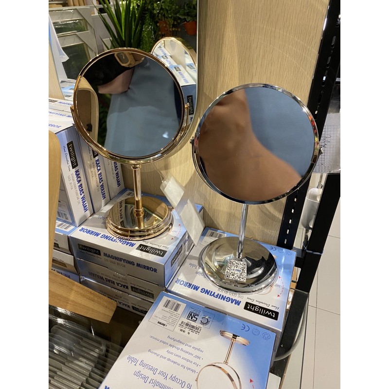 Jual INFORMA MAGNIFYING MIRROR (CERMIN KACA MAKE UP BULAT & KOTAK ...