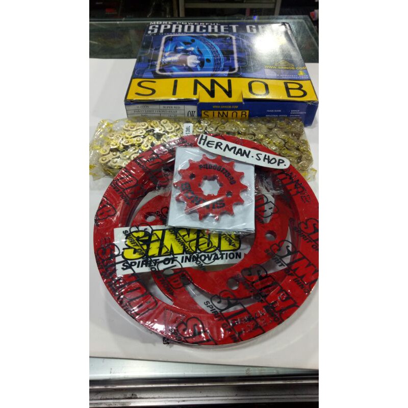 Jual Gir set Girset Rantai sinnob Cbr 150 / Girset Sinnob cb150 / k45 ...