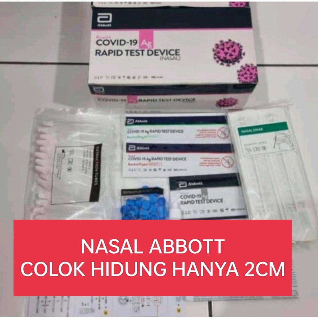 Jual Antigen nasal Abbott nasal swab antigen exp 2024 siap pakai ...