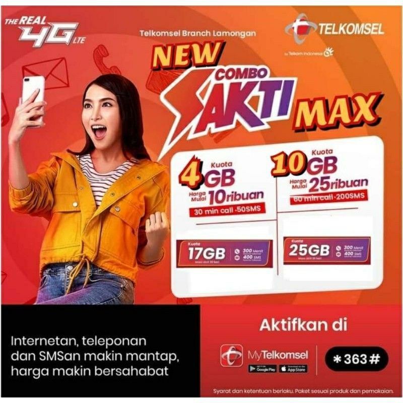 Jual PAKET DATA TELKOMSEL COMBO SAKTI MAX ( Kuota utama full 24 jam 30 ...