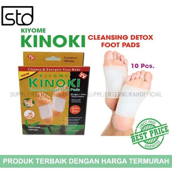 Jual ( 1Box isi 10Pcs ) Kinoki Gold Detox Foot Pads - Koyo Kaki Kinoki ...