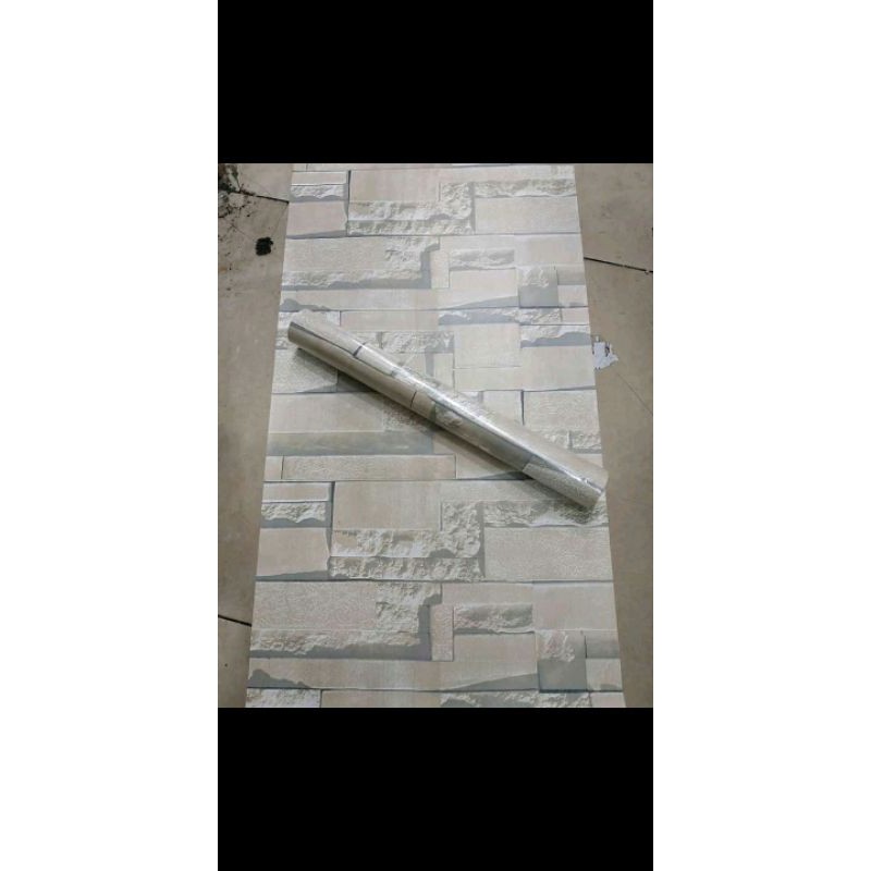 Jual wallpaper dinding motif batu alam cream | Shopee Indonesia