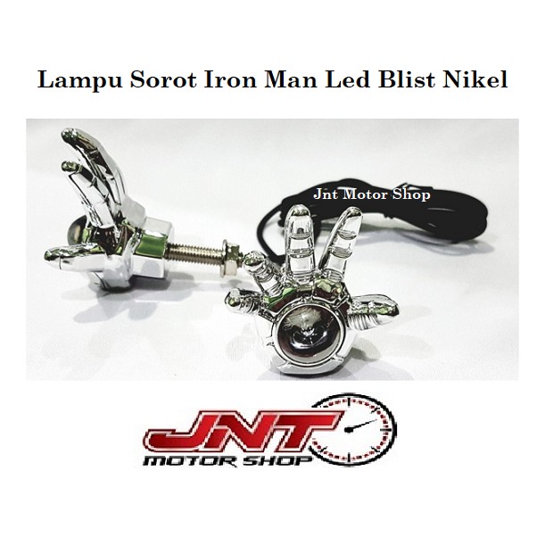 Jual Lampu Sorot Iron Man Led Blist Nikel | Shopee Indonesia