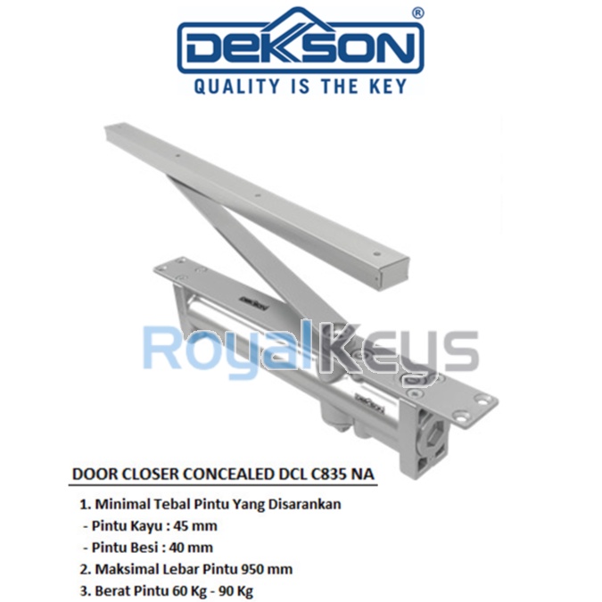 Jual Door Closer Concealed Dekkson C835 C 835 Penutup Pintu Otomatis Dekson | Shopee Indonesia