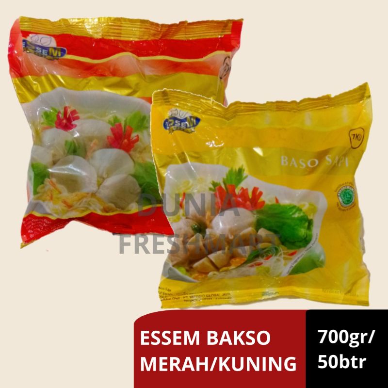 Jual BAKSO SAPI ESSEM BAKSO SAPI MERAH/KUNING ISI 50pcs BASO SAPI HALAL ...