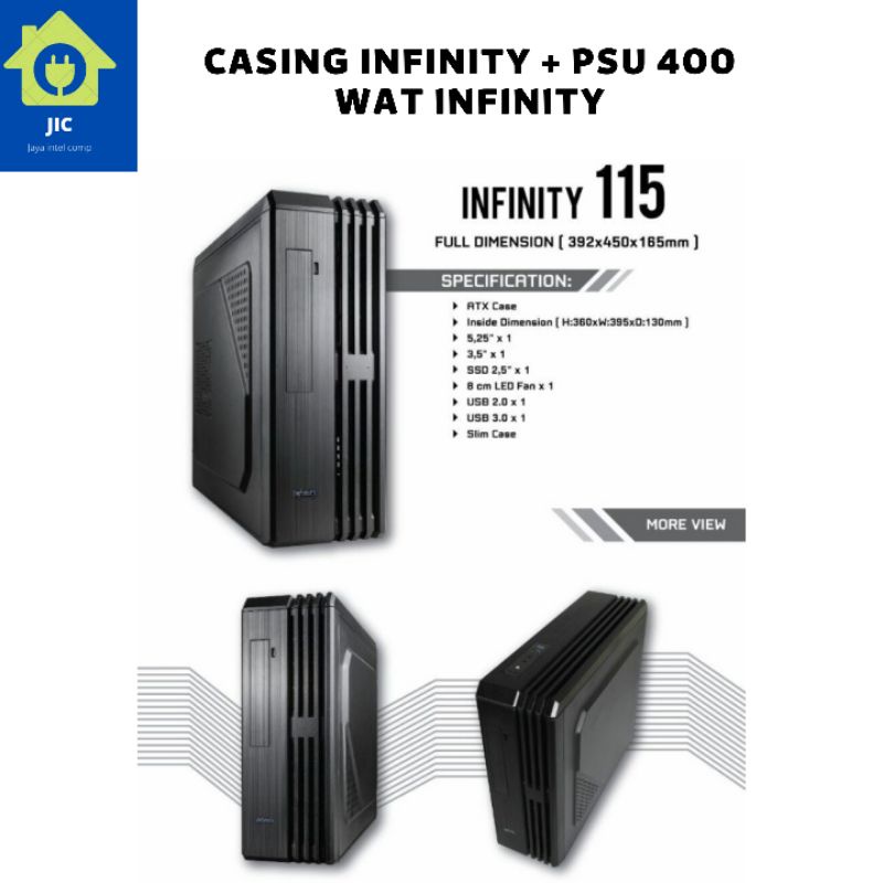 Jual CASING INFINITY 115 + PSU 400 WAT INFINITY | Shopee Indonesia