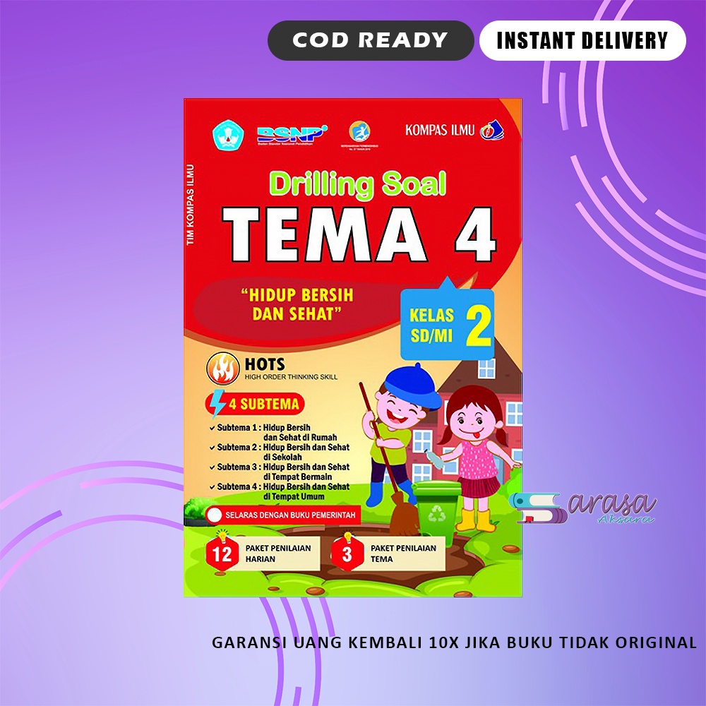 Jual Buku Pelajaran Sd / Mi Drilling Soal Kelas 2 Tema 4 | Shopee Indonesia