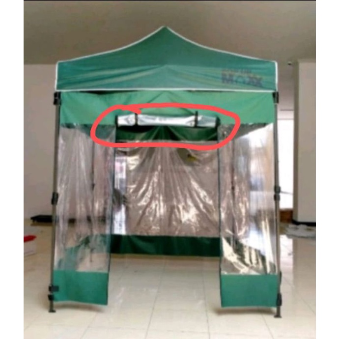 Jual dinding/TIRAI TENDA 2X2 (TIRAI MODEL PINTU RESLETING) UNTUK DEPAN ...