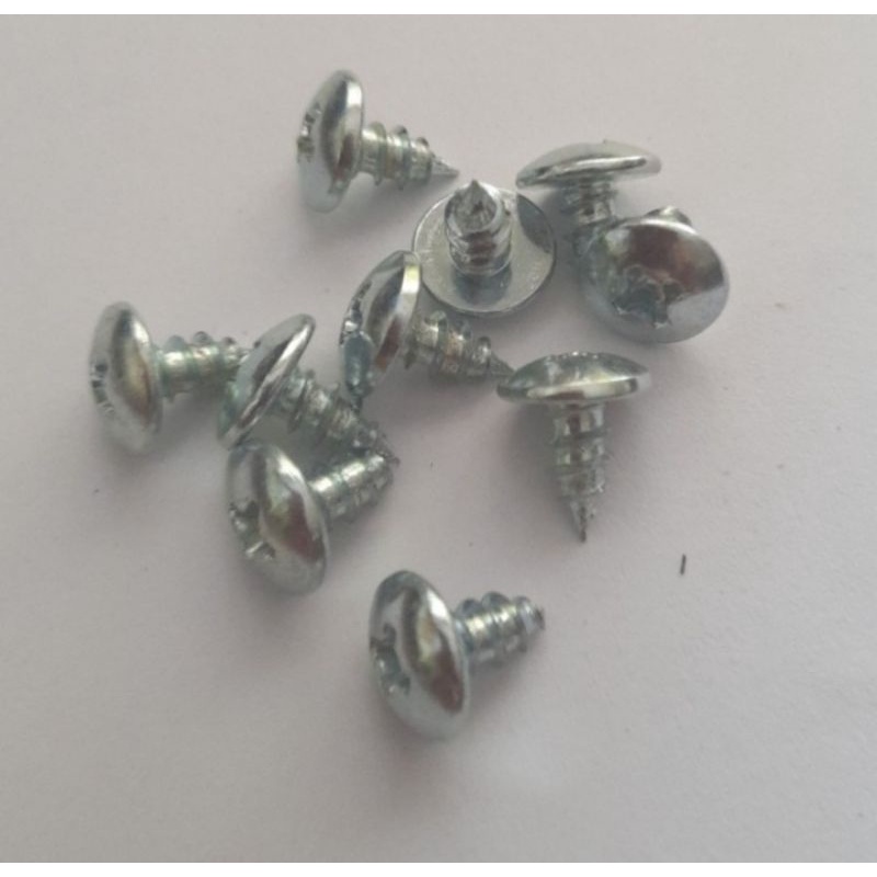 Jual 200pcs sekrup ts at 4×8 putih sekrup ac | Shopee Indonesia