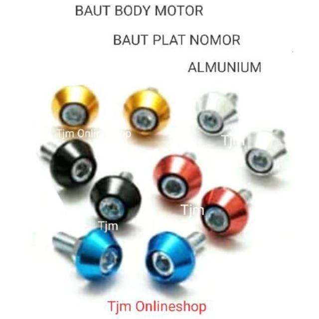 Jual Baut L Almu warna Baut L Body Motor Baut Plat Nomor Motor | Shopee ...