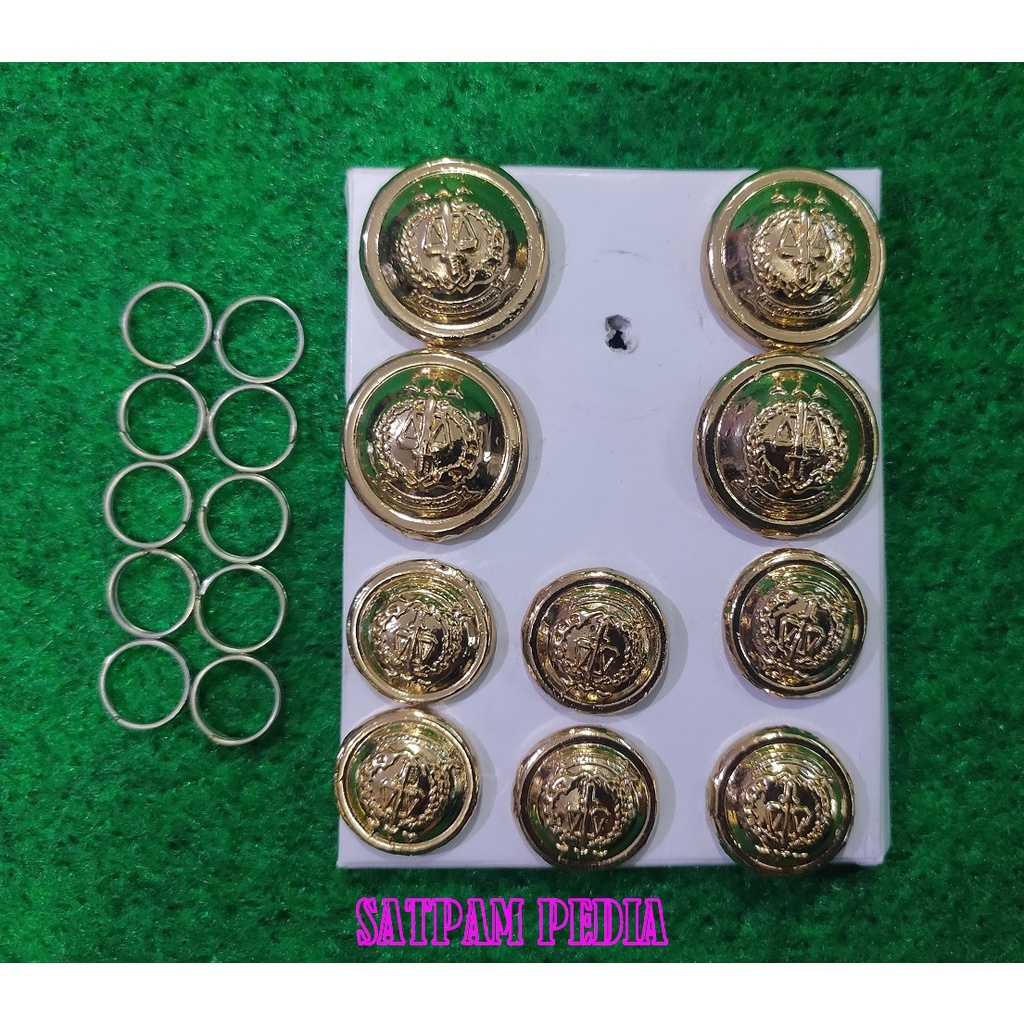 Jual Kancing PDU Kejaksaaan - Kancing Kemeja Kejaksaan | Shopee Indonesia