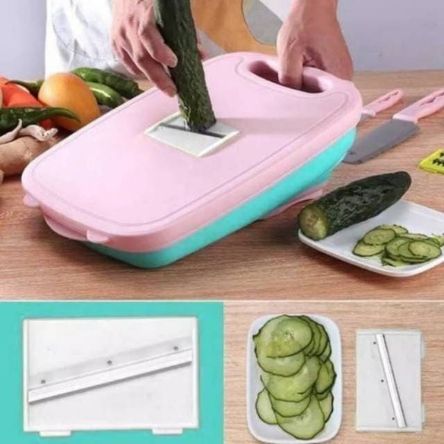 Jual Alat pengiris Sayur Serbaguna/Parutan Sayur Lengkap Dengan Pisau ...