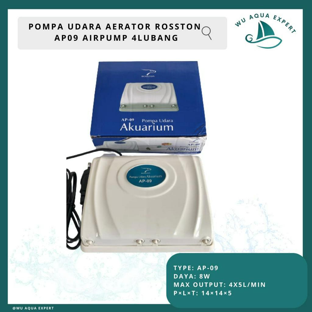 Jual Pompa Udara Airpump Aerator MARVIN/ROSSTON AP 09 Airpump 4 Lubang YAMANO AP-08W Gelembung ...