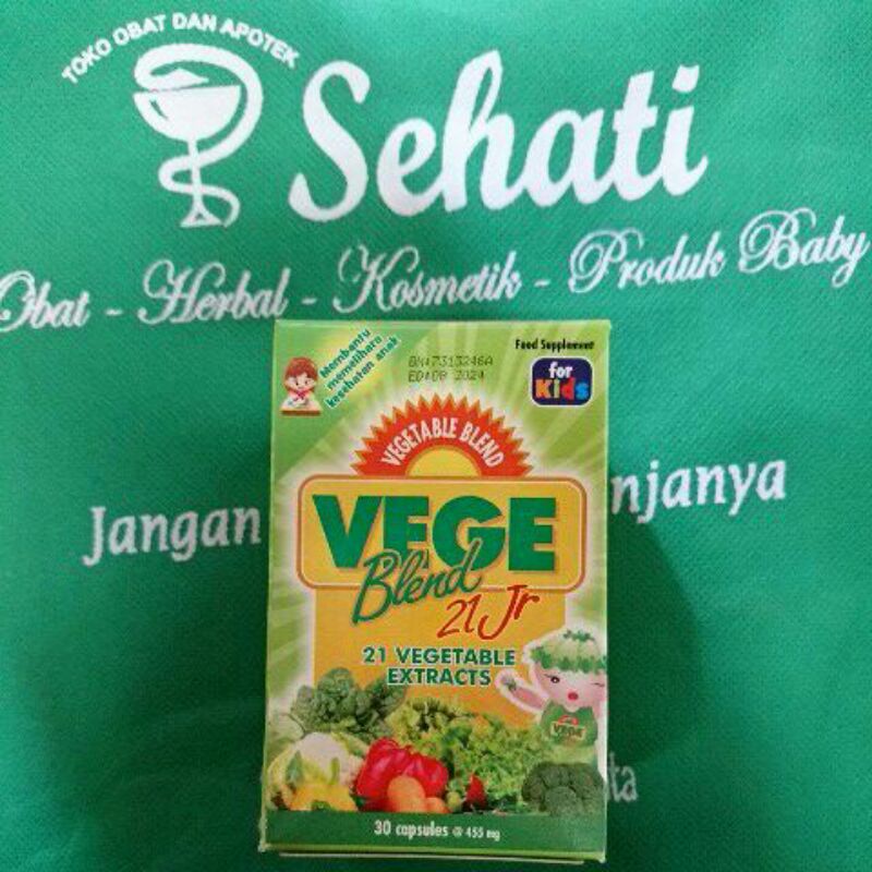 Jual VEGEBLEND 21 JUNIOR ISI 30 KAPSUL (SUPLEMEN SAYURAN UNTUK ANAK ...