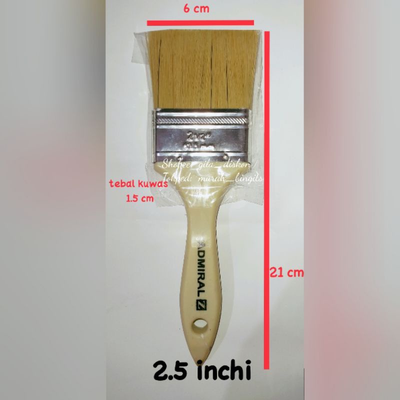 Jual Kuwas/ kuas cat tembok TEBAL & ANTI RONTOK | Shopee Indonesia