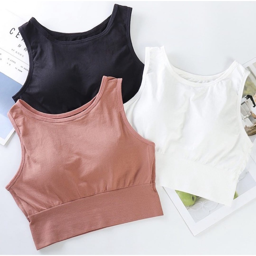 Jual Tank Top Sport Bra Yoga Gym / Crop Top Atasan Pakaian Dalam Wanita ...