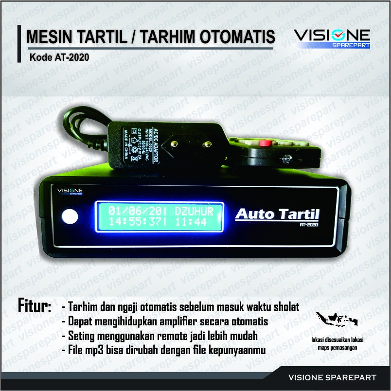 Jual PROMO Auto Tartil Jam adzan tilawah otomatis - AT2020 AUTOTARTIL ...