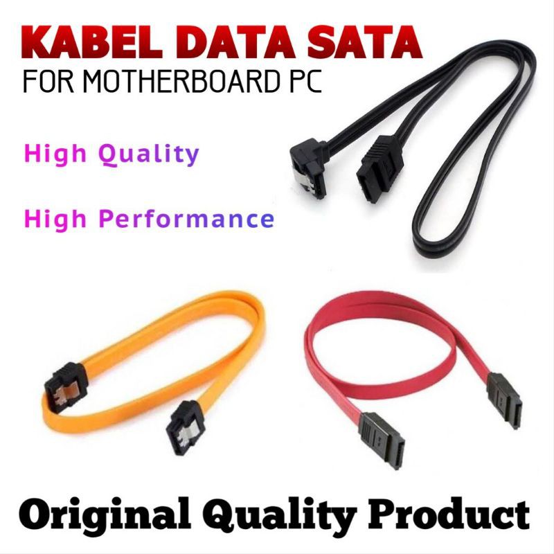Jual KABEL DATA SATA 3.0 (6GB/s) FOR MB / MOTHERBOARD PC TO HARD DISK ...