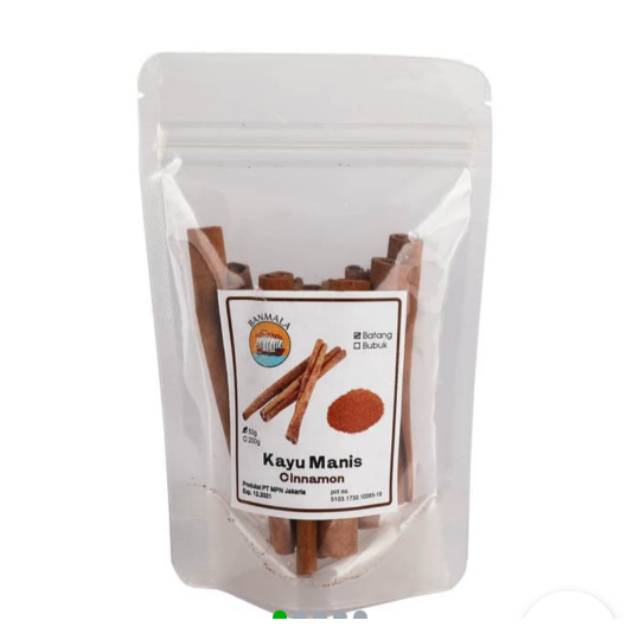 Jual Kayu Manis Koerintji Casia Cinnamon 50gr Rempah Banmala Spices ...