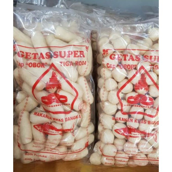 Jual getas panjang cap obor merah super ikan tenggiri 250gr | Shopee ...