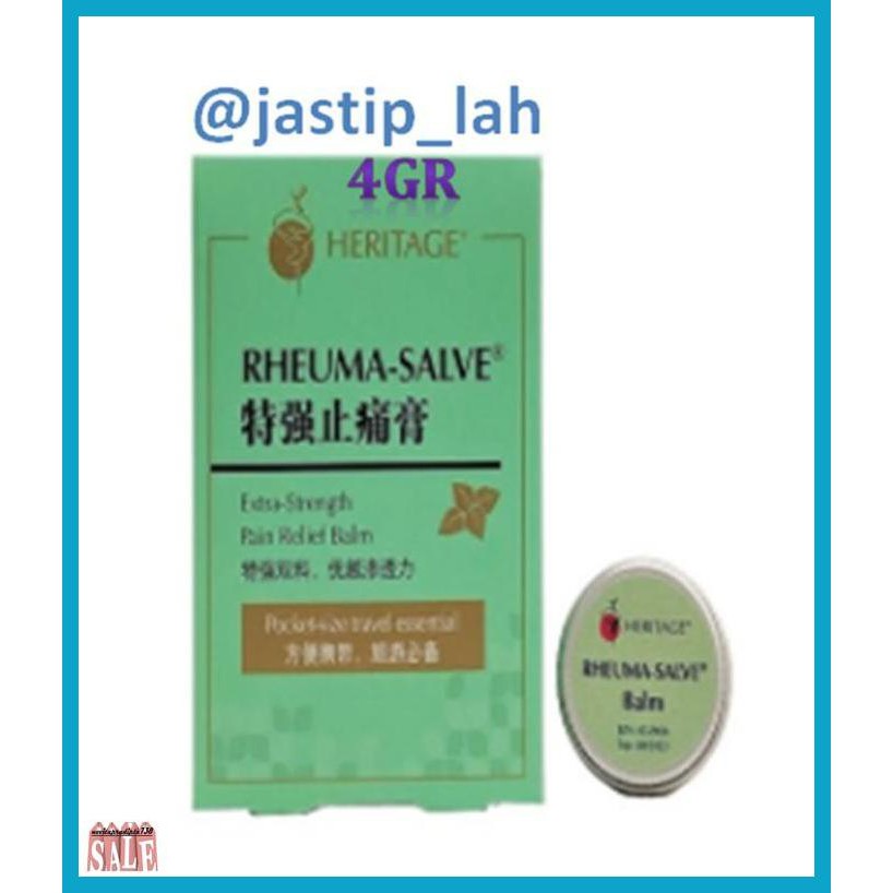 Jual MASLAB- HERITAGE GOLD RHEUMA SALVE MEDICATED BALM 5GR -ASLIII ...