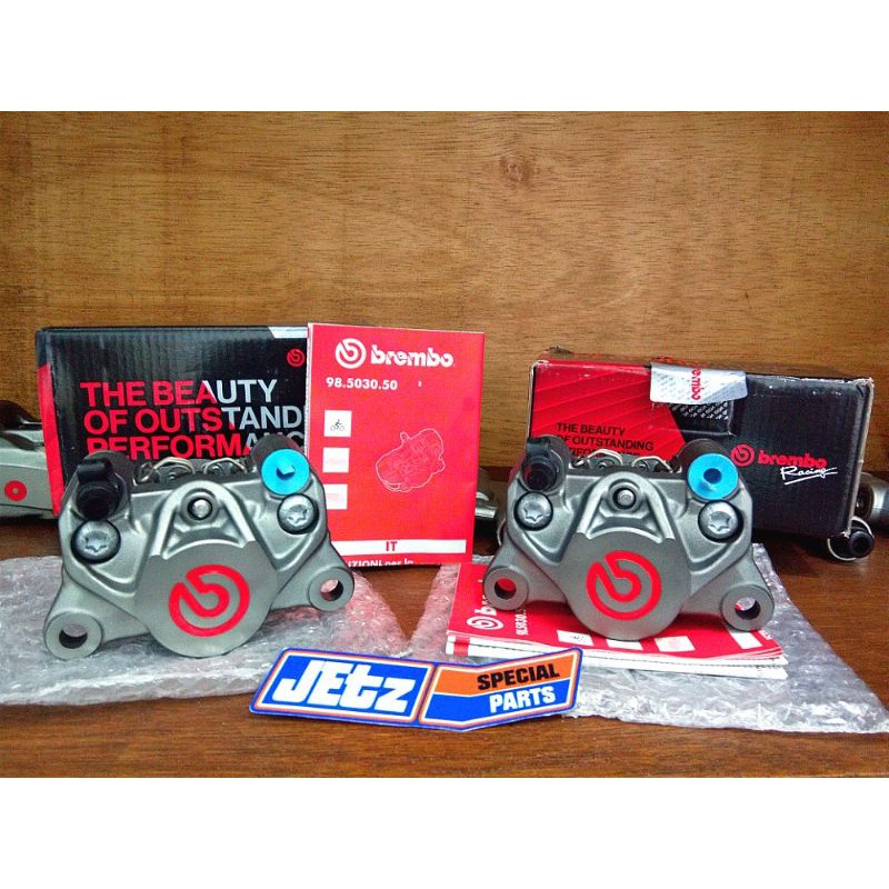 Jual Caliper Kaliper Belakang Brembo 2p 2 piston p2 Red Logo Original Italy Nmax Xmax Moge Ktm ...