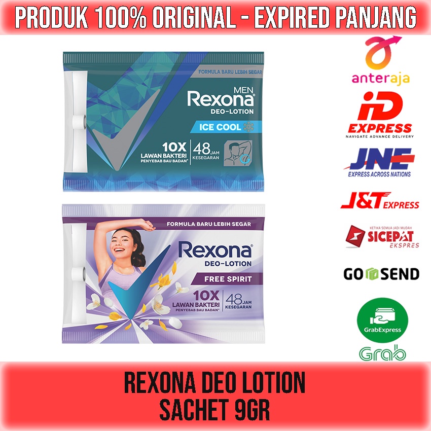 Jual REXONA DEO LOTION SACHET 9gr REXONA SASET / REXONA MEN ICE COOL ...