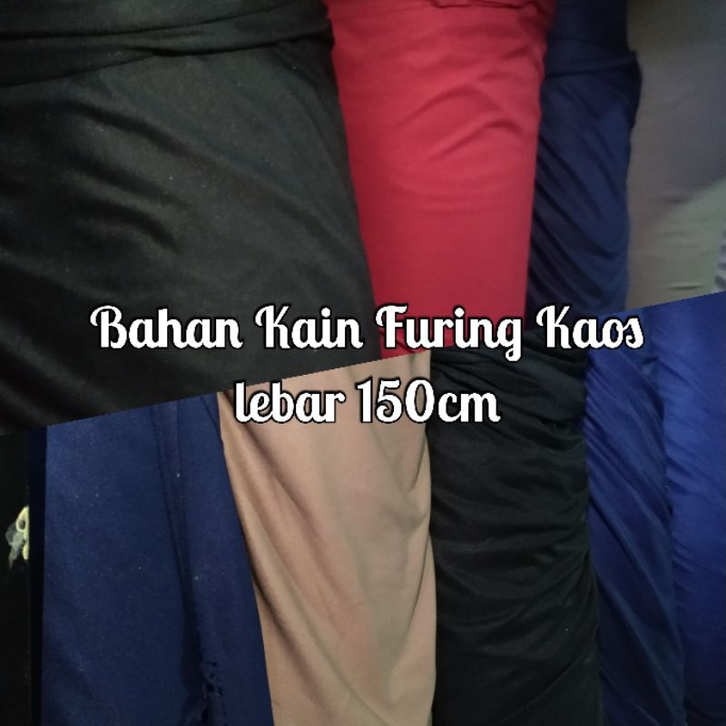Jual Bahan Kain Furing Kaos / kain puring furing lapis kaos | Shopee ...