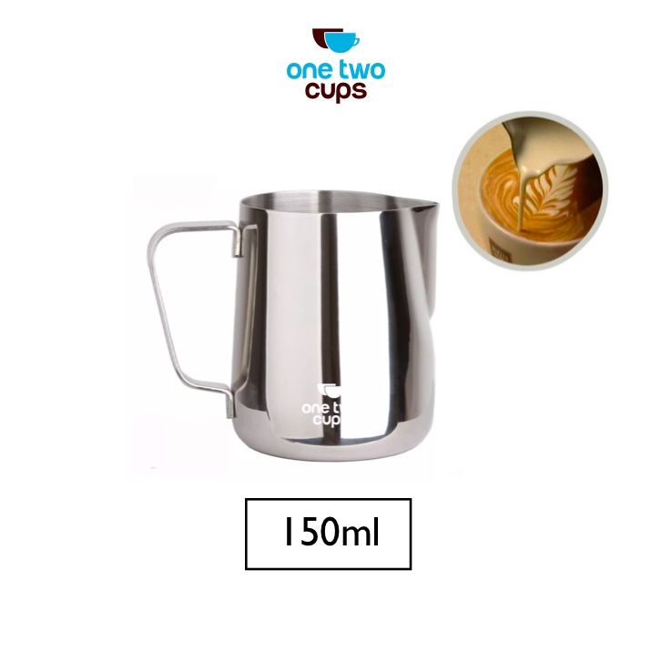 Jual One Two Cups Gelas Milk Jug Kopi Espresso Latte Art 150ml - J068 | Shopee Indonesia