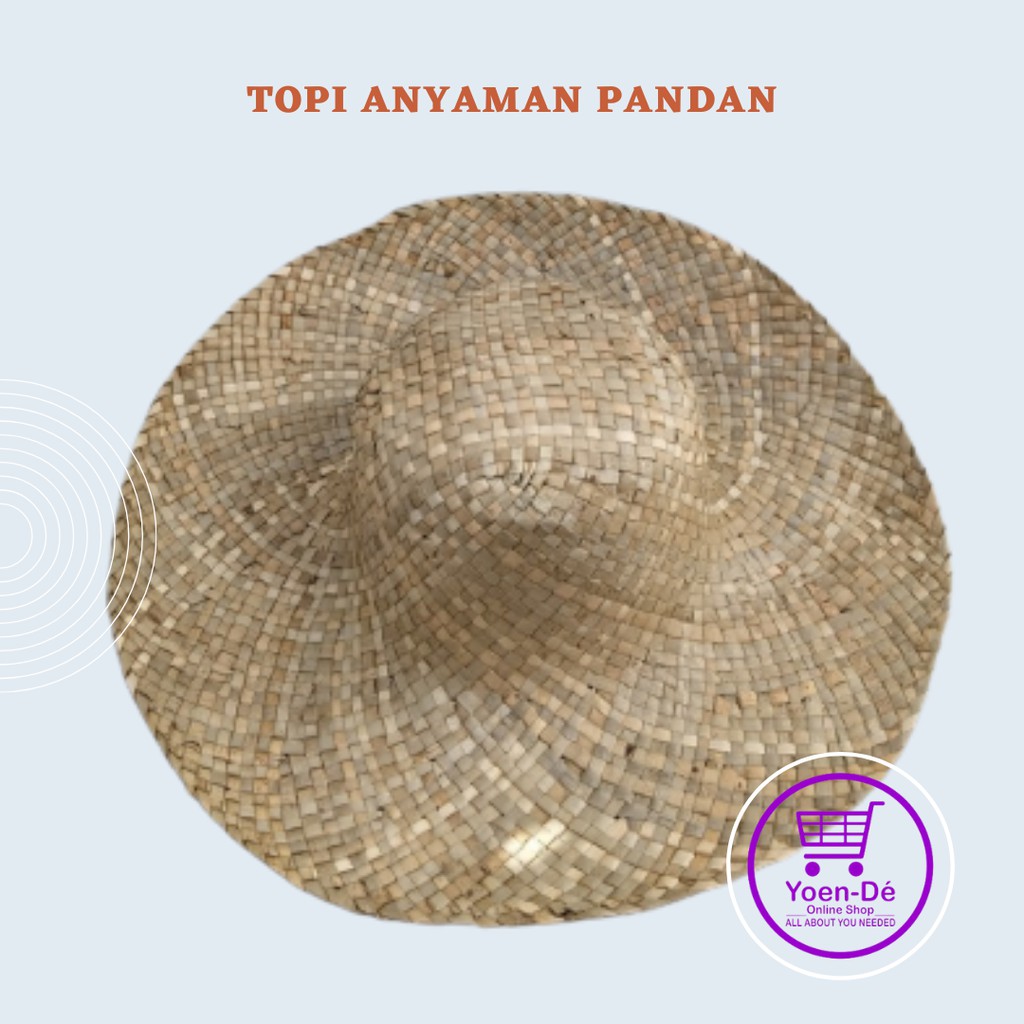 Jual Topi Anyaman Daun Pandan | Shopee Indonesia